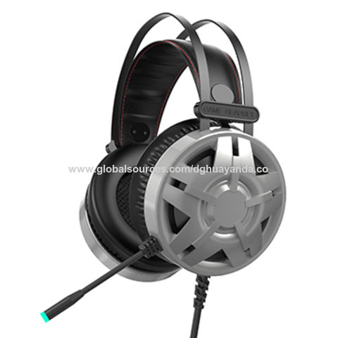 China 50mmGaming Headsets with back band game headsets with LED light ...