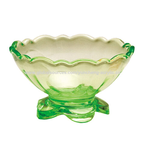Buy Wholesale Taiwan Colorful Acrylic Plastic Ice Cream Bowl Salad Bowl ...