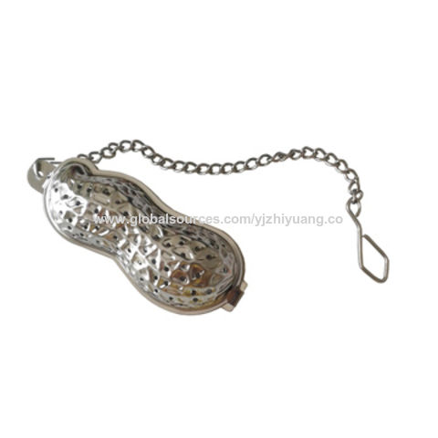 Stainless Steel Peanuts-shaped Tea Infuser Strainers Tea Interval ...