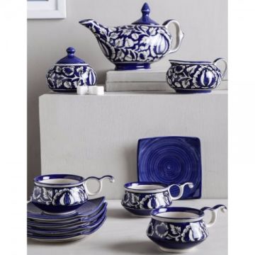 Buy Wholesale India Ceramic Tea Set In Mughal Painting Work,for Your Life Style & Ceramic Tea ...