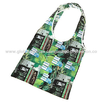 Buy Wholesale China Reusable Foldable Polyester Shopping Bag,portable ...