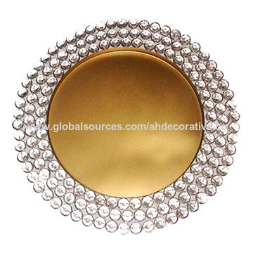 Buy Wholesale India Crystal Charger Plate & Crystal Charger Plate ...
