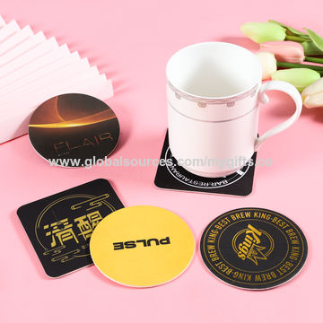 Buy Wholesale China Round Cardboard Hotel Drink Absorbent Paper Coaster ...