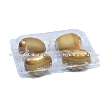 4-cavity kiwi fruits clamshell packaging, disposable plastic fruit ...