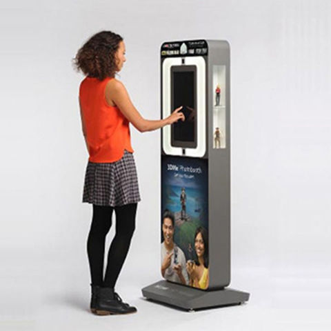 Touch screen self service interactive capacitive printing photo booth ...