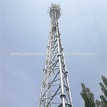 Buy Wholesale China 3 Legs Tubular Steel Telecom Gsm Antenna Wifi Bts Cell Phone Towers & Cell ...