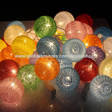 Buy Wholesale China 2m 20leds Cotton Ball String Lights For Decoration ...