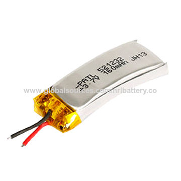 Buy Wholesale China Arc-shaped Lithium Battery Rechargeable 3.7v/160mah ...