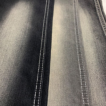 Buy Wholesale China Blue Black 7oz B/w Fake Knit Denim Fabric & Fake ...