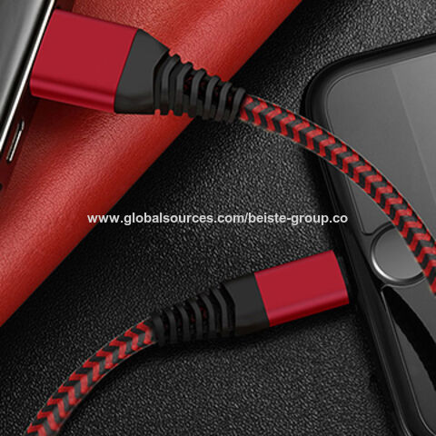 Buy Wholesale China Colorful Fabric Braided Mobile Phone Cable For ...