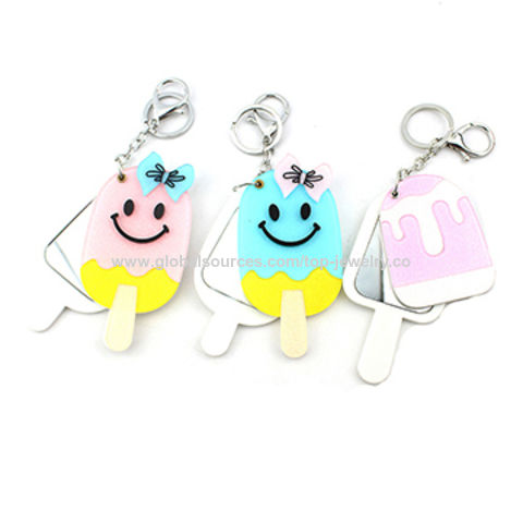 Buy Wholesale China 2019 Acrylic Mirror Keychain,logo Customized,bsci ...