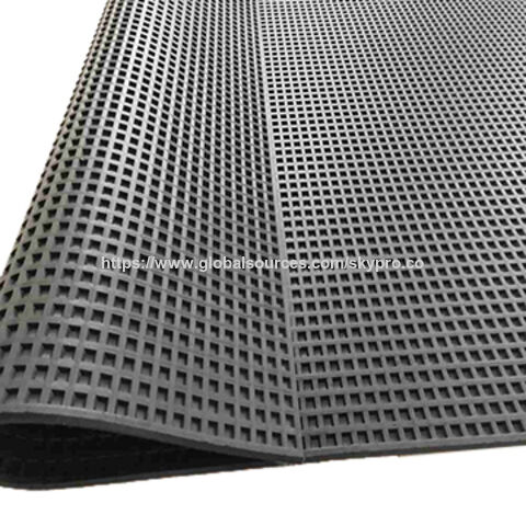 Buy Wholesale China 4mm Thick Black Colour Anti-slip Waffle Pattern ...