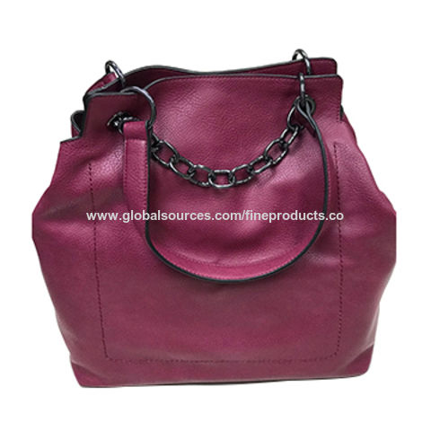 Buy Wholesale Hong Kong SAR Fashionable Pvc Leather Tote Bags ...