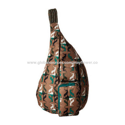 Canvas sling backpack, S-shaped shoulder straps, available in various ...