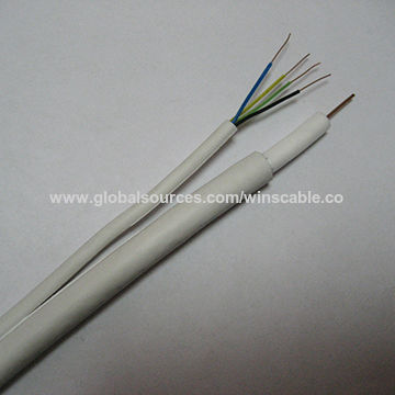 Buy Wholesale China Rg6 Coaxial Cable With Telephone Cable 2 Pairs ...