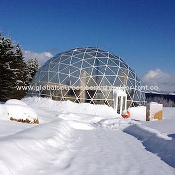 Buy Wholesale China Spherical Tent Glass Covering 5mm Snow Resistance ...