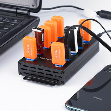 Buy Wholesale China Usb Hub Charging Station Usb2.0 Hub 10 Ports For ...