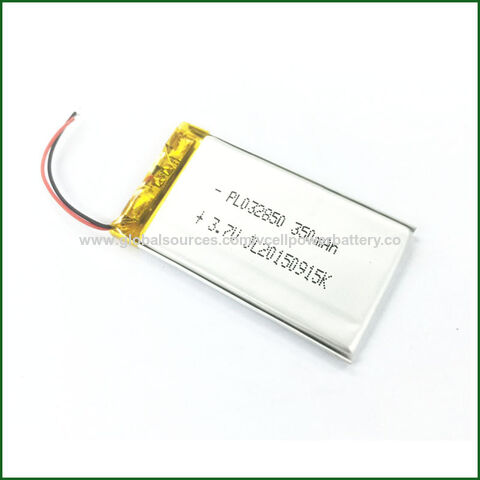 Small 3.7V 350mAh 302850 lithium polymer battery with PCB, 3.7V 350mAh ...