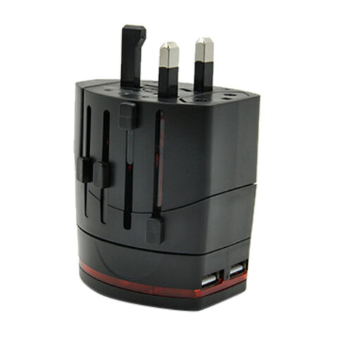 Buy Wholesale China Universal Travel Adapters With 2 Usb, Full 1000ma ...