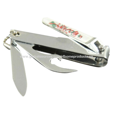 Nail clippers with Swiss army knife, stainless steel, customized ...