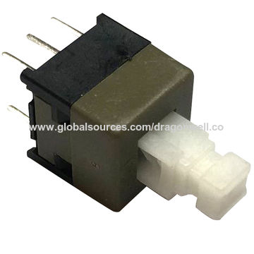 PUSH SW 0.1A 30VDC 18GF 10K H:5.7MM CYC DPDT, switch Tactile switches ...