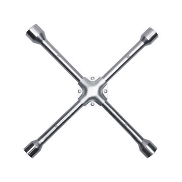 Buy Wholesale China 14mm Thick Silver Spray Cross Rim Wrench Lug Wrench ...