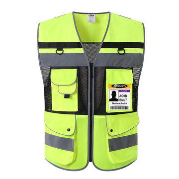 China Reflective Safety Vest, High Visible, Breathable Mesh Lining on ...