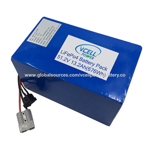 Ifr26650 16s4p 51.2v 13.2ah Lifepo4 Battery Pack For Electric Tricycle ...