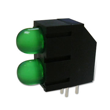 Taiwan 5mm Bi-Level LED Indicator with Pre-trimmed Leads for PC Board ...