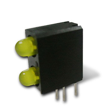 3mm Bi-level LED Indicator with Wide Viewing Angle and 94v-0 UL Rating ...