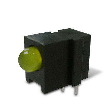 3.4mm Right Angle LED Indicator with Wide Viewing Angle and Black ...