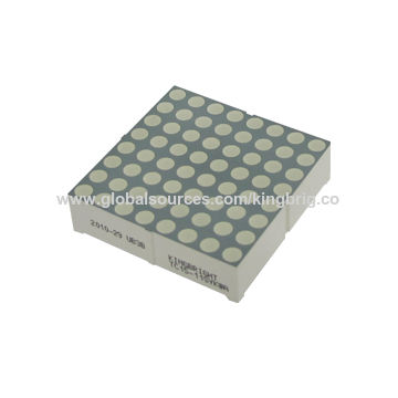 Taiwan 1.5-inch 8x8 Single Color Dot Matrix LED Display with Dot Size ...
