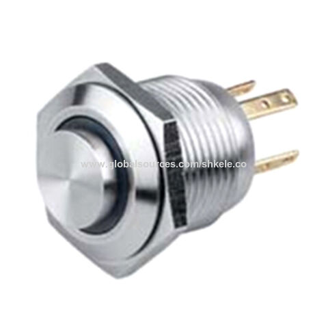 Buy Wholesale China 16mm Dia Illuminated Metal Push Button Switch With ...