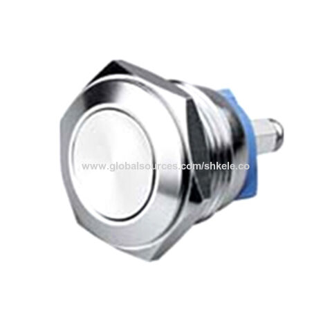 Buy Wholesale China 16mm Thread Dia Flush-shape Metal Push Button ...