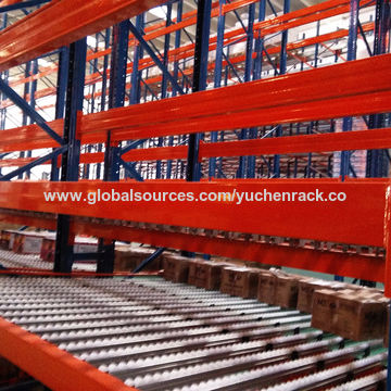 Warehouse Storage Equipment Pallet Flow Racking Roller Gravity Rack ...