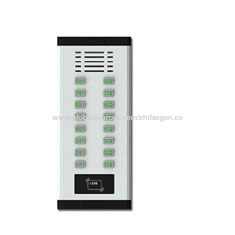 2 Wires Audio Multi Apartment intercom system, 2 Wires Audio door phone ...