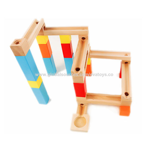 China 2019 New arrival 33 PCS diy toys wooden marble track set for kids ...