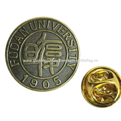 Buy Wholesale China University Round Lapel Pin & University Round Lapel ...