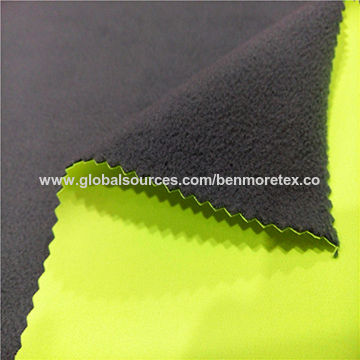 Buy Wholesale China 4-way Stretch Bonded Polyester Fleece & 4-way ...