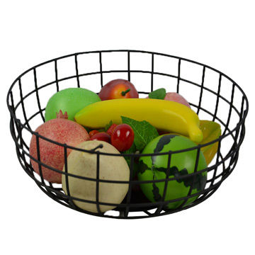 Buy Wholesale China Metal Steel Fruit Basket Storage Rack Plate Bowl ...