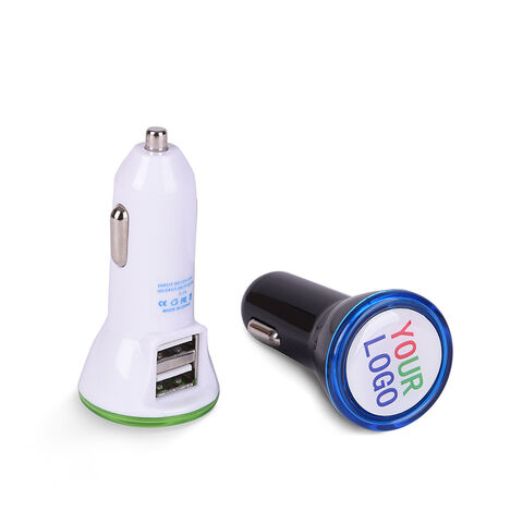 Buy Wholesale China Promotional Car Charger With Customized Logo 5v 2 ...