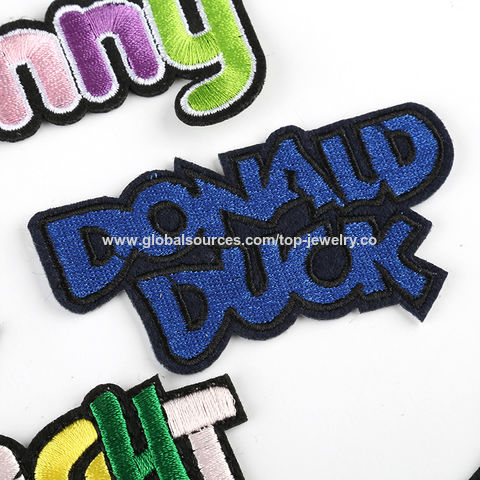 Buy Wholesale China Custom Embroidery Letter Patch,embroidery Badges ...