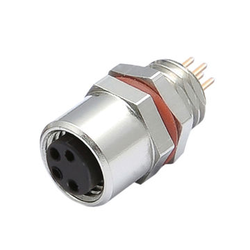 Buy Wholesale China Ip68 M8 8 Pin Female Panel Connector(m8*0.5 Rear ...