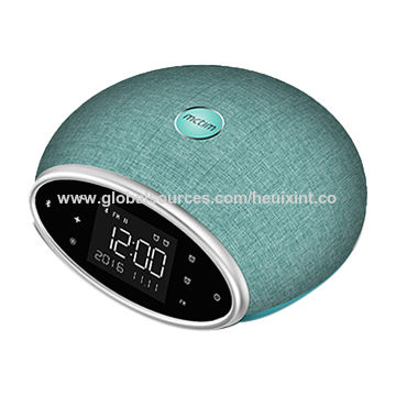 Buy Wholesale China Dc 12v Portable Bedside Alarm Clock Fabric ...