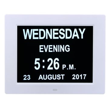 Buy Wholesale China Digital Calendar Clock 8'' Alarm Clock,wall Clock ...