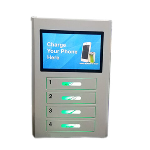China 4 bay wall mounted cell phone charging station for event on ...
