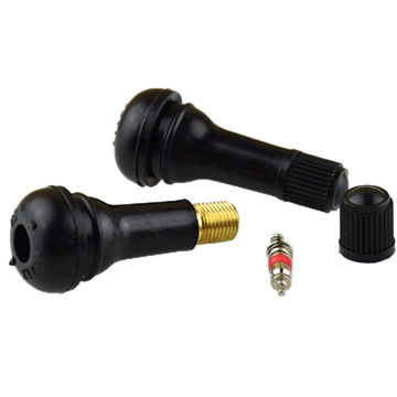 Buy Wholesale China Tr414 Rubber Snap-in Tubeless Tire Valve & Tire ...