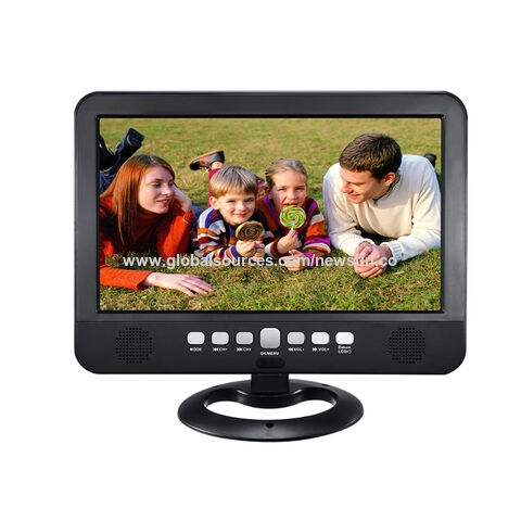 Hotsales 10.1 INCH portable TV DVB T2 with rechargeable battery ,remote ...