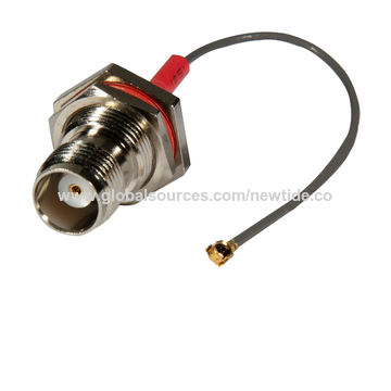 Taiwan TNC jack to 1-PEX MHF plug for O.D.:1.32 cable L:100mm on Global ...