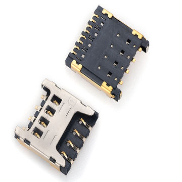 Buy Wholesale China Mup 8pin Smt Type 1.5mmh Micro Sim Card Connectors ...